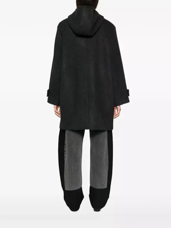 SEMICOUTURE Hooded Toggle-fastening Coat