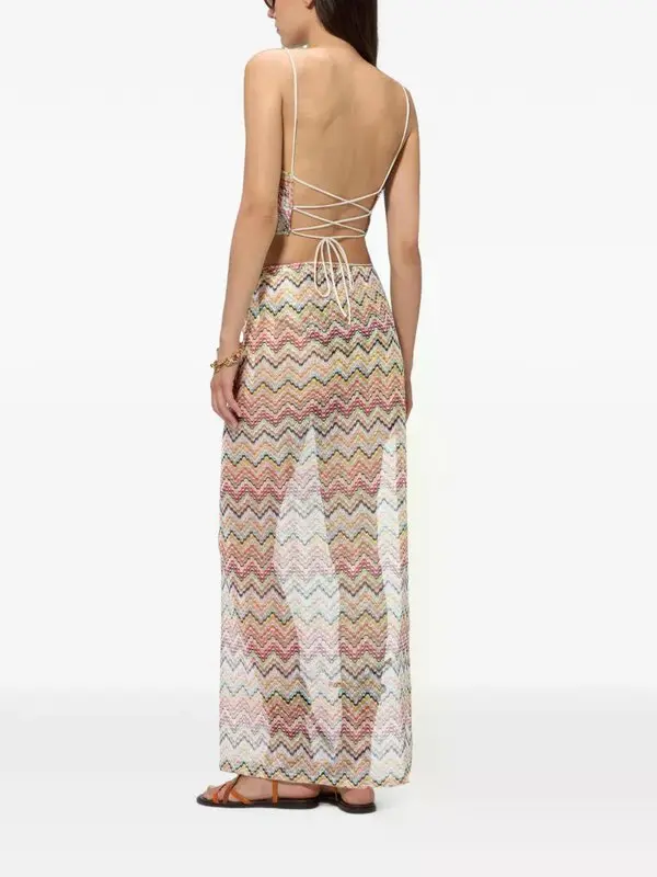 Missoni Long Pareo Skirt With Print