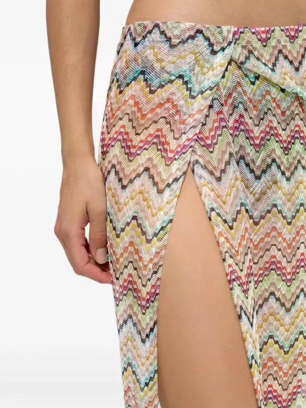 Missoni Long Pareo Skirt With Print
