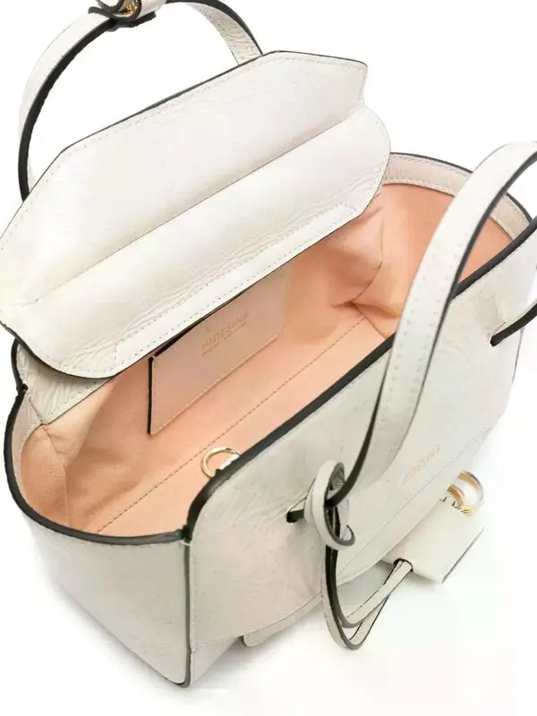 HIDESINS Flap S Vergem Leather Tote Bag - Neutrals