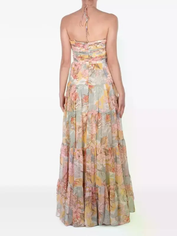 Ralph Lauren Floral Print Tiered Maxi Dress