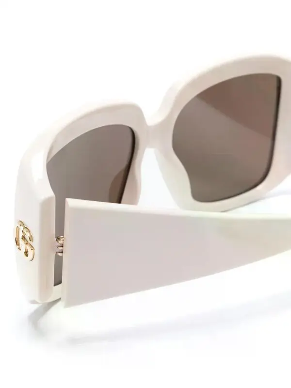 Gucci Logo-plaque Oversized-frame Sunglasses