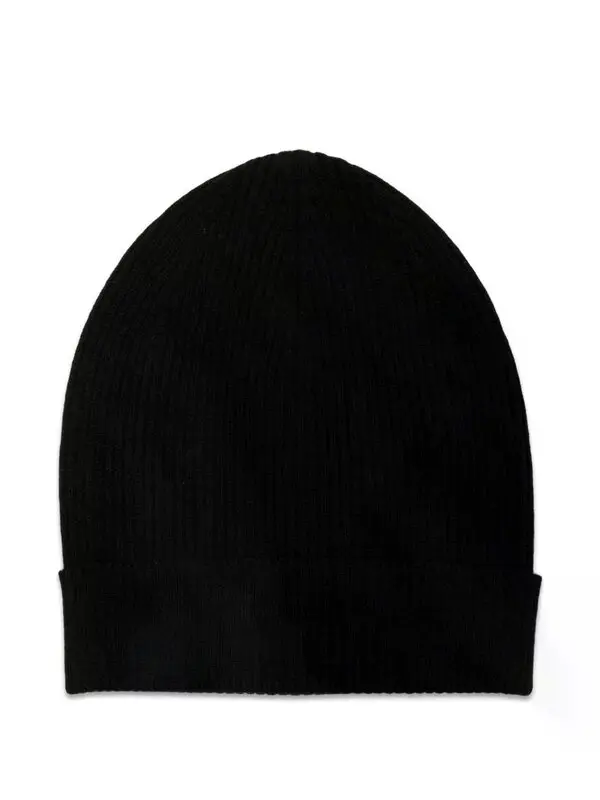 Rick Owens Ribbed-knit Beanie Hat - Black