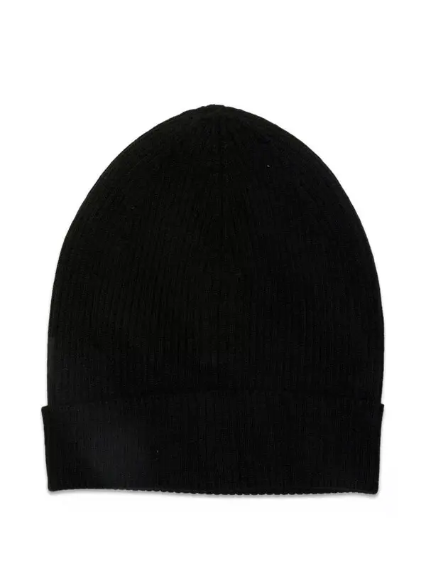 Rick Owens Ribbed Knit Beanie Hat