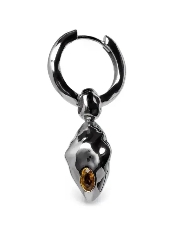 SEROTONIN COMPLICE Trinity S Sapphire Sterling Pendant - Silver