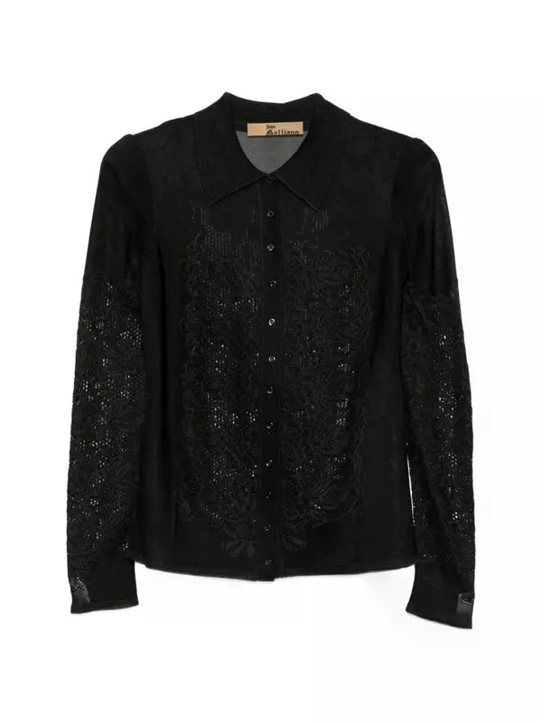 John Galliano 2000s Button-fastening Shirt - Black