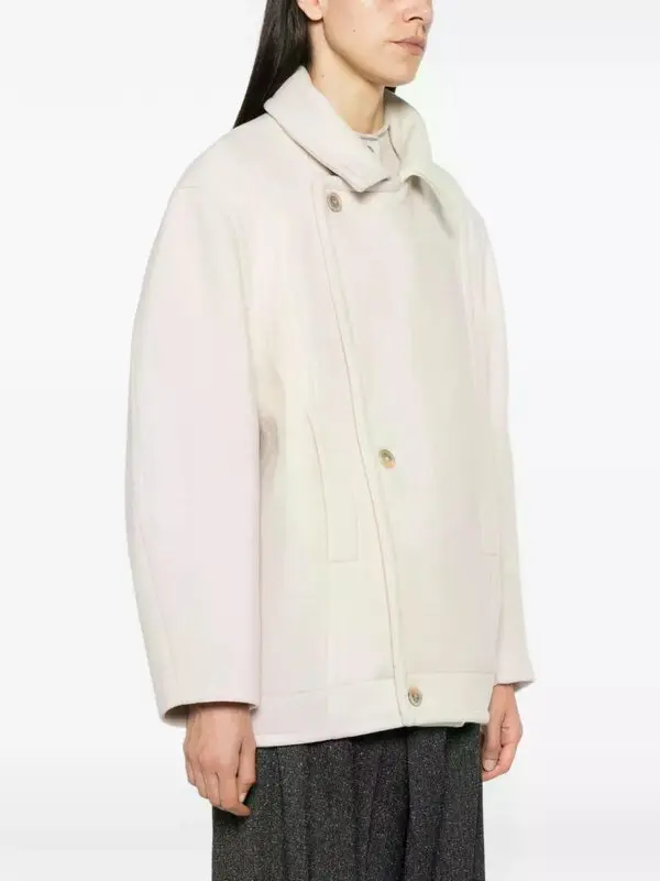 SEMICOUTURE Button-fastening Oversized Coat