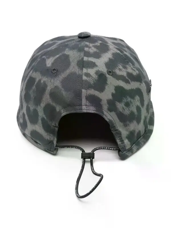Adidas Leopard-pattern Logo-print Baseball Cap