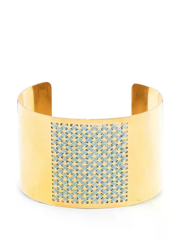 L'EIGHT STUDIO Beaded Cuff Bracelet - Gold