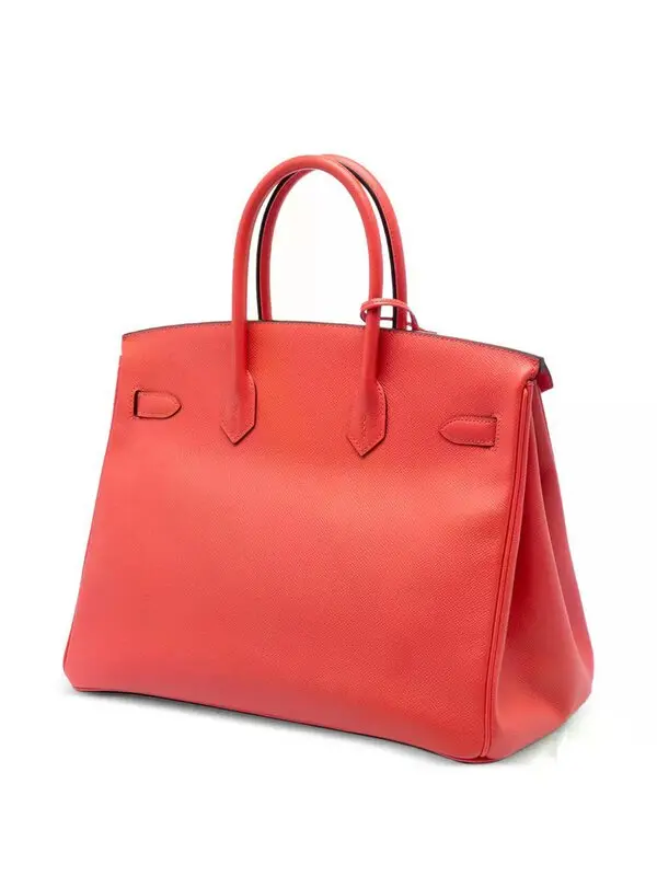 Hermès 2017 35 Birkin Retourne Epsom Tote Bag - Red
