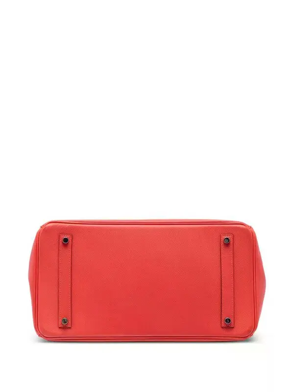 Hermès 2017 35 Birkin Retourne Epsom Tote Bag - Red