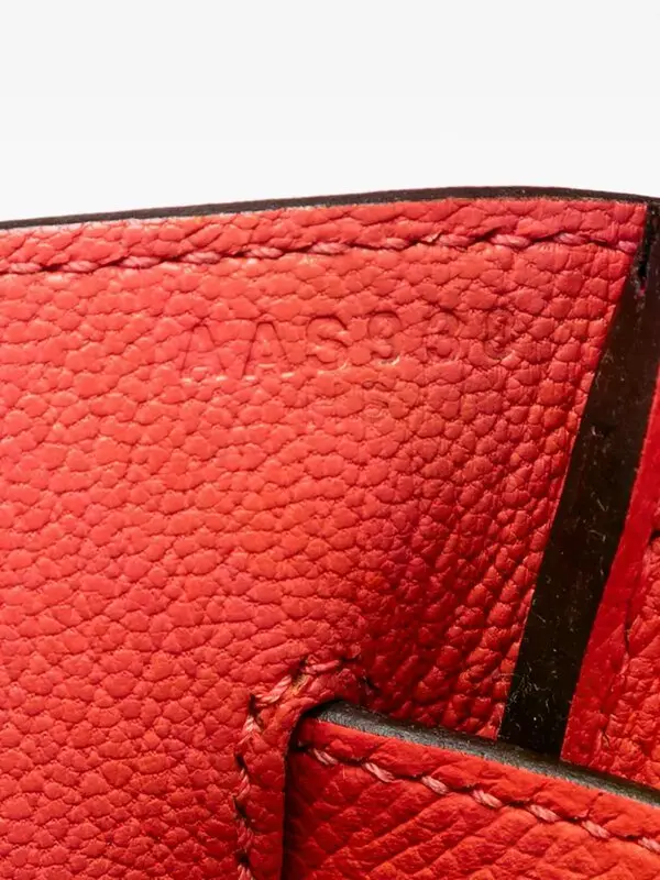 Hermès 2017 35 Birkin Retourne Epsom Tote Bag - Red