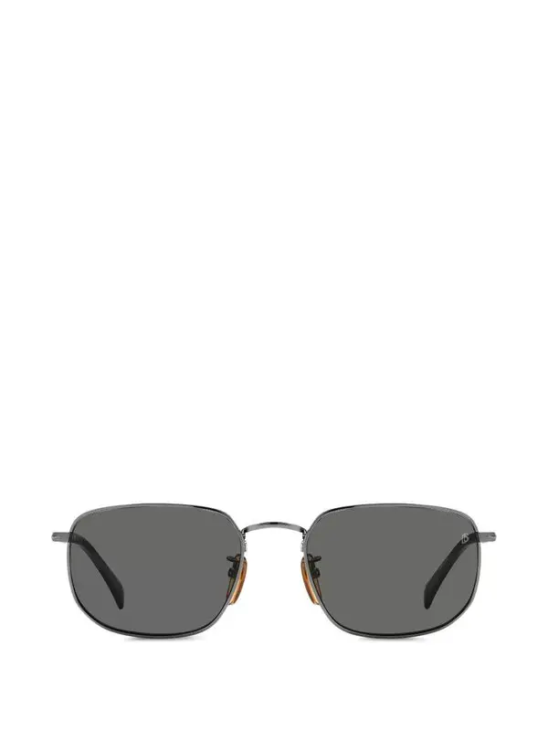 DB EYEWEAR BY DAVID BECKHAM Rectangle Frame Sunglasses - Silver