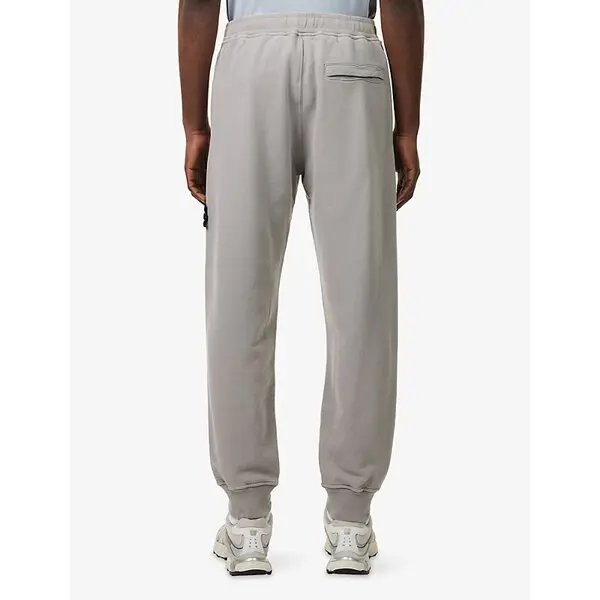 Stone Island Logo-patch Tapered Cotton Jogging Bottoms