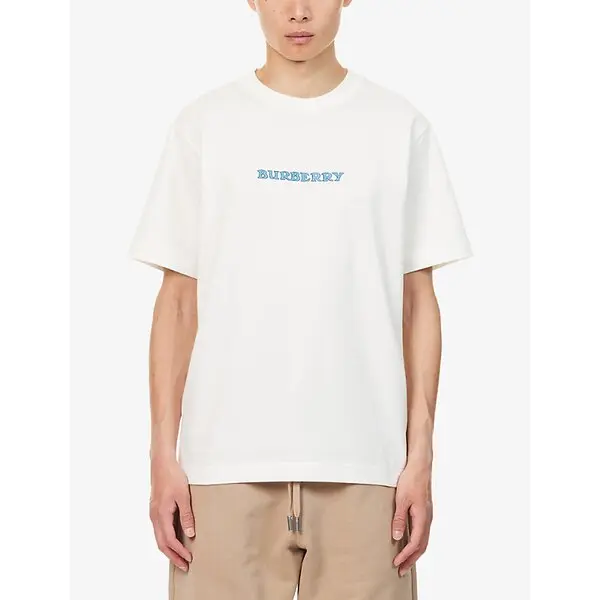 Burberry Heritage Logo Cotton-jersey T-shirt