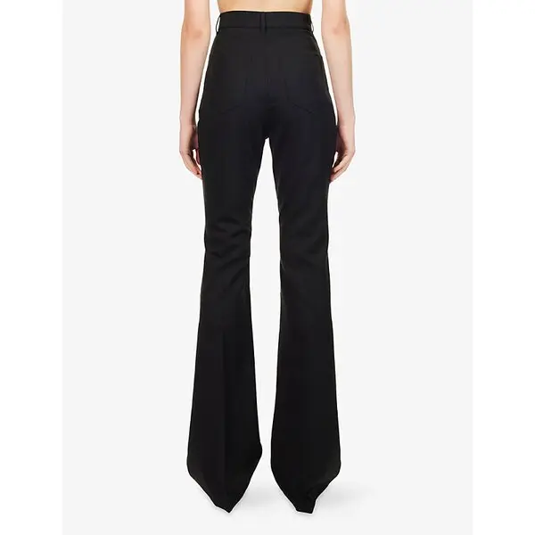 Rick Owens Bolan Flared-leg Wool-blend Trousers