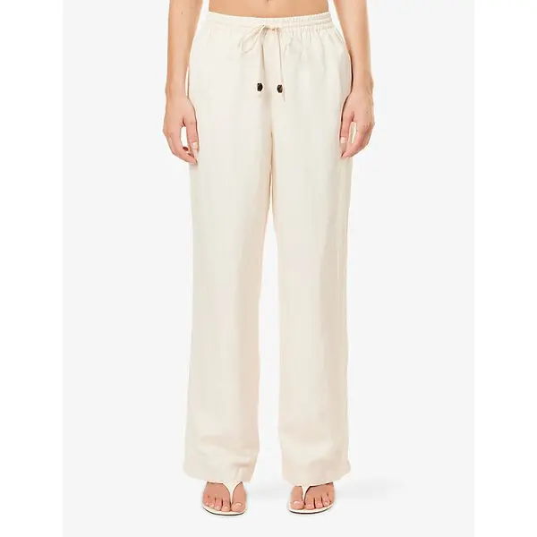 Oddmuse Drawstring Wide-leg Woven Trousers