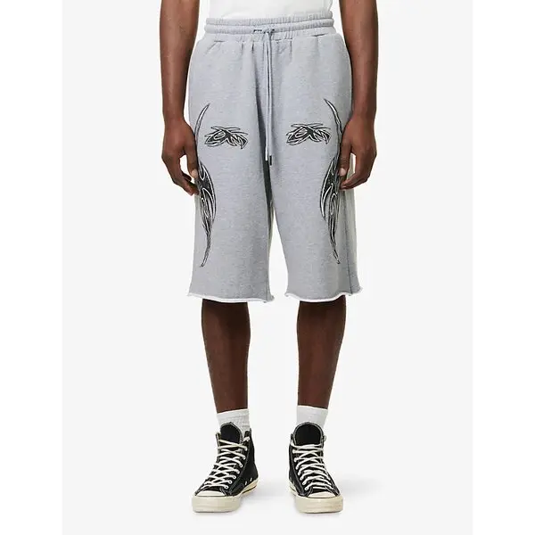 GODMADE Vivid Logo-print Cotton Shorts