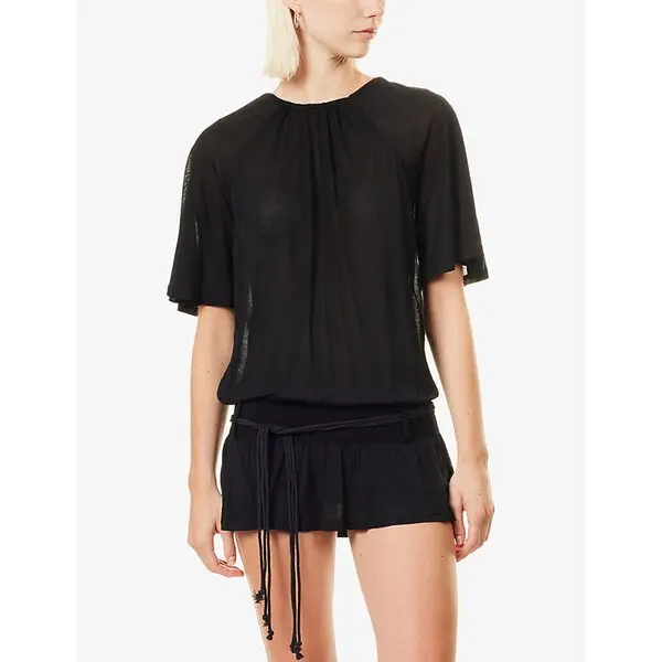 PEACHY DEN Blanche Skort Jersey Mini Dress