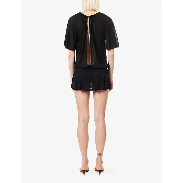 PEACHY DEN Blanche Skort Jersey Mini Dress
