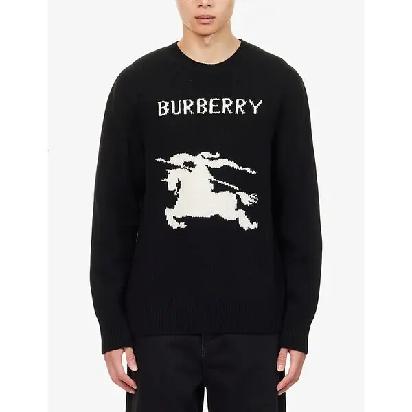 Burberry Knight Wool-cashmere Knitted Jumper
