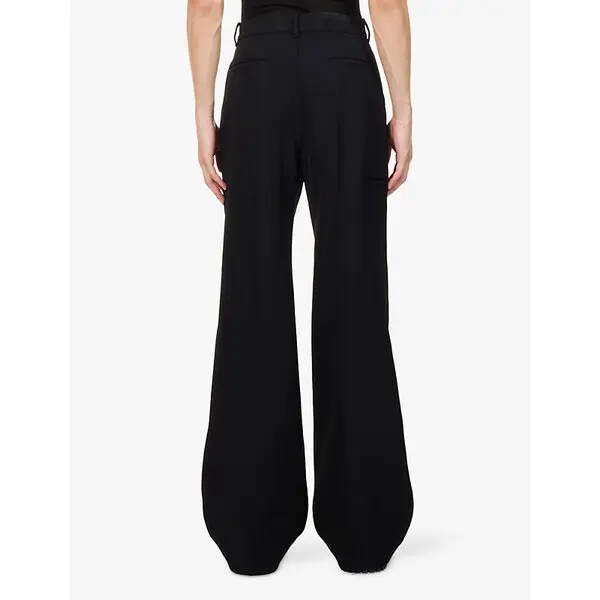 Rick Owens Wide-leg Work Wool Trousers