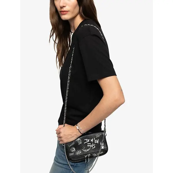 Zadig&Voltaire Rocky Art Mini Leather Shoulder Bag