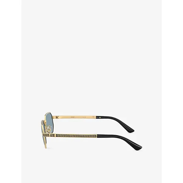 Versace Ve2297 Irregular-frame Metal Sunglasses