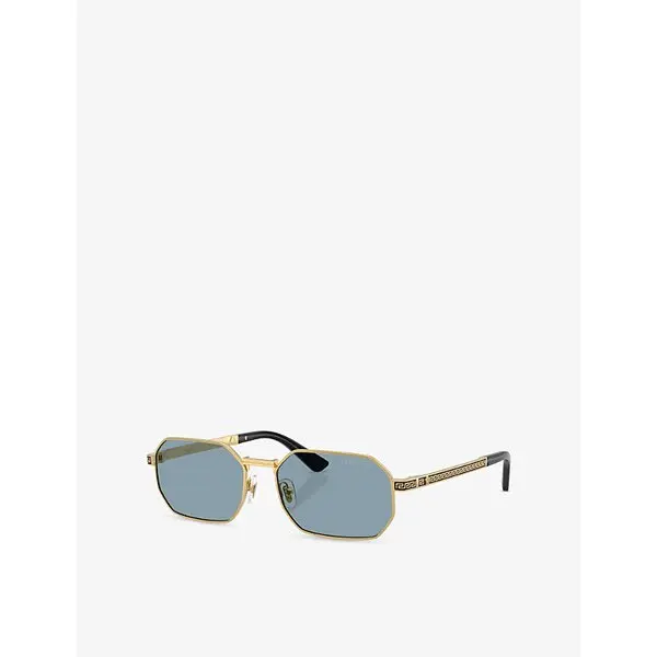 Versace Ve2297 Irregular-frame Metal Sunglasses