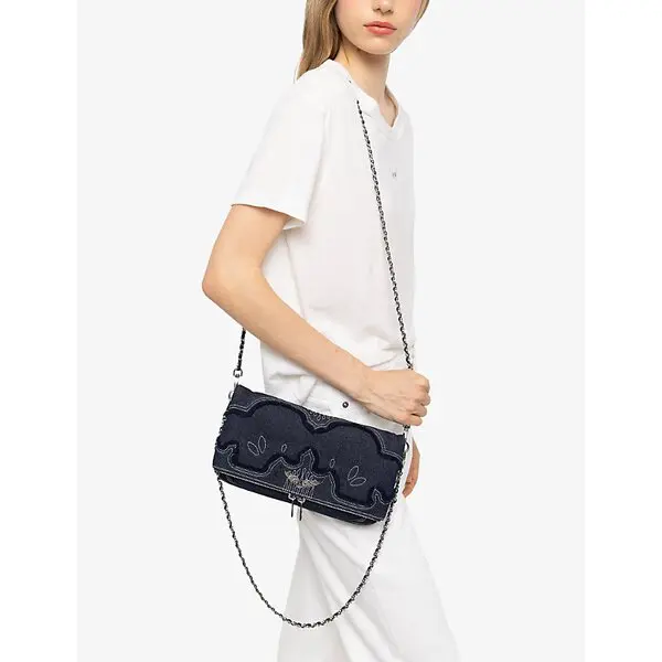 Zadig&Voltaire Rocky Ii Denim Cross-body Bag