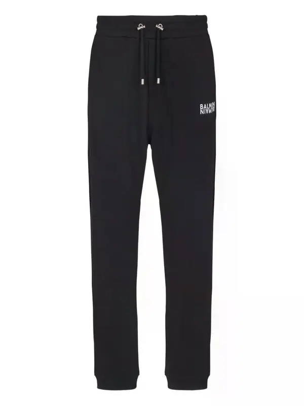Balmain Drawstring-fasteningl Logo-detail Track Pants - Black