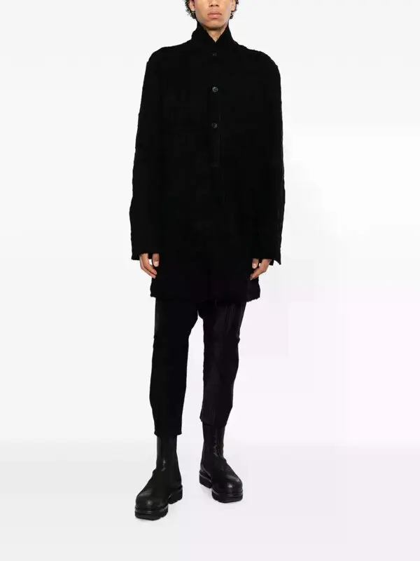 D HYGEN Crinkled-effect Coat