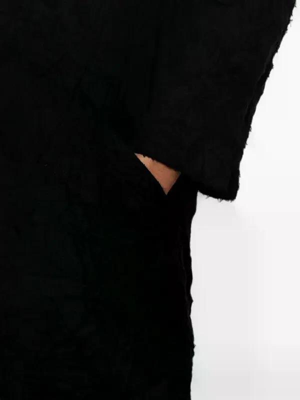 D HYGEN Crinkled-effect Coat