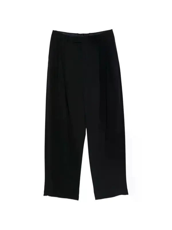 Giorgio Armani Pleated Wide-leg Trousers - Blue