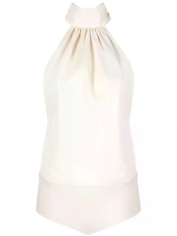 Philosophy Di Lorenzo Serafini Halterneck Sleeveless Top - Neutrals