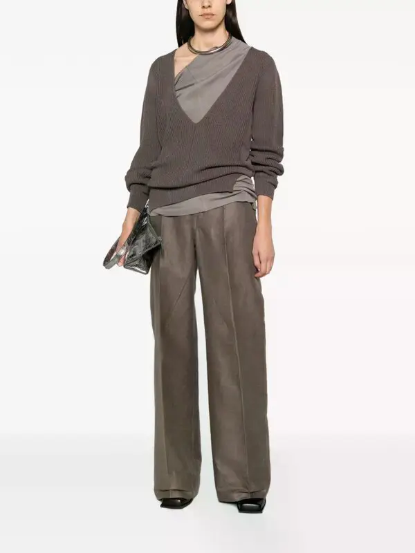 Rick Owens V-neck Ribbed-knit Sweater
