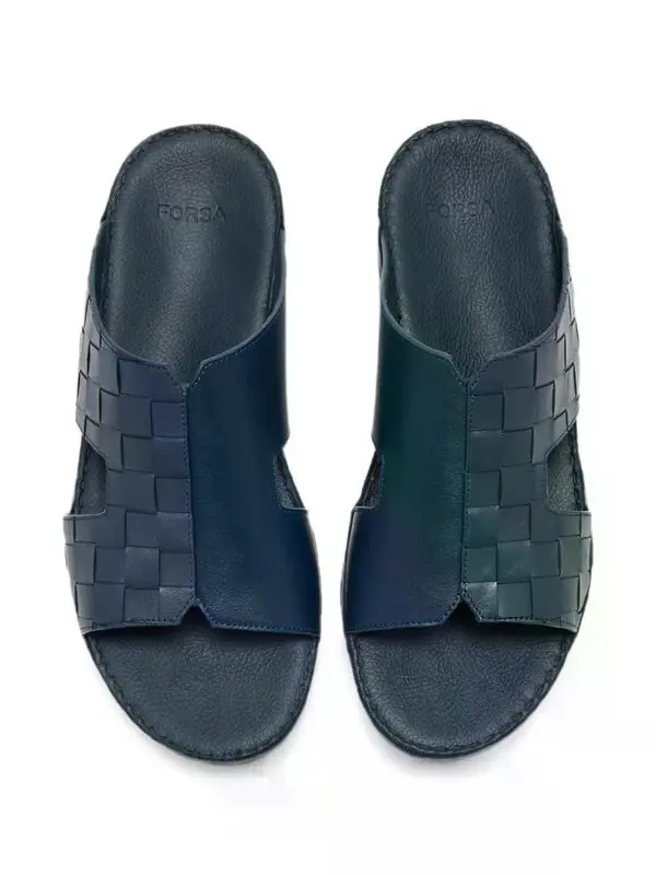FORSA Fayez Intrecciato Leather Sandals
