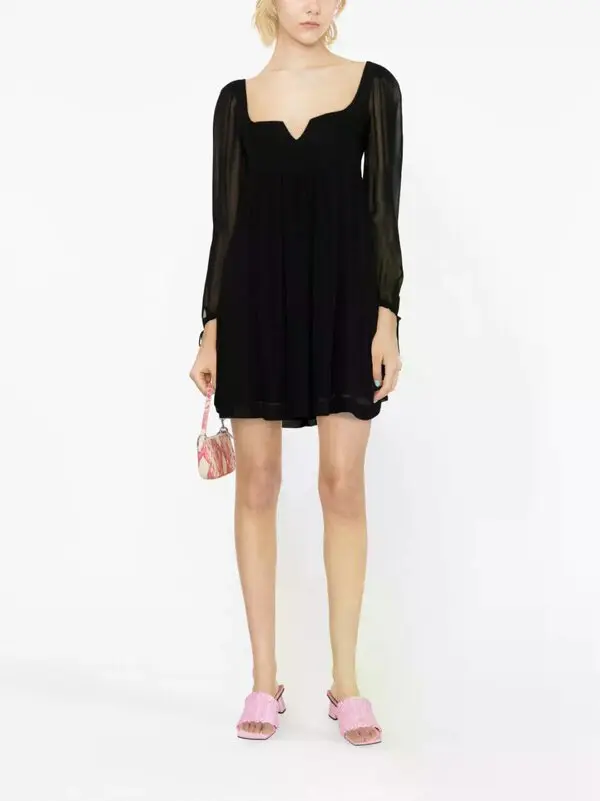 Philosophy Di Lorenzo Serafini Pleated Chiffon Minidress