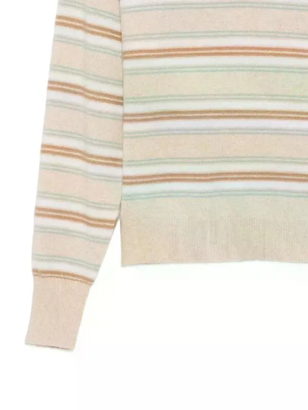 Guest In Residence Long Sleeve Striped Polo Shirt