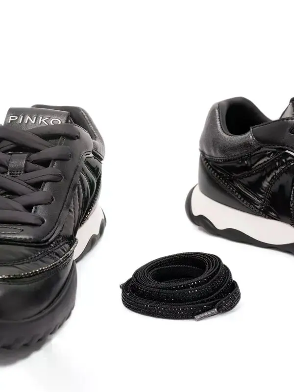 Pinko Gea 01 Quilted Panelled Sneakers