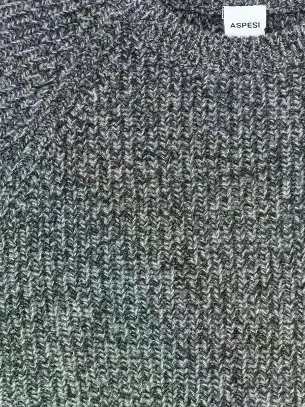 Aspesi Ribbed-knit Raglan-sleeve Sweater