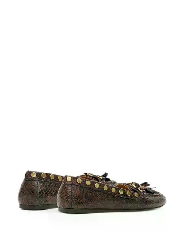 Isabel Marant Étoile Faxel Studded Smooth Leather Loafers