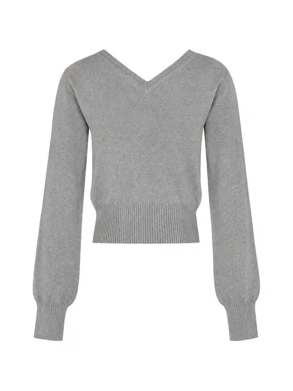 VIVIENNE WESTWOOD Beatrice V-neck Sweater - Grey