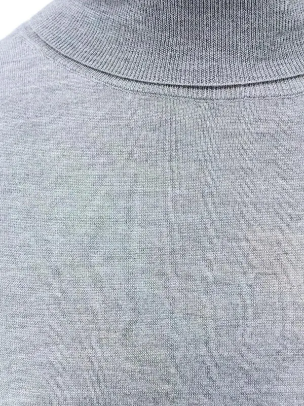 Aspesi Roll-neck Ribbed-trim Fine-knit Top