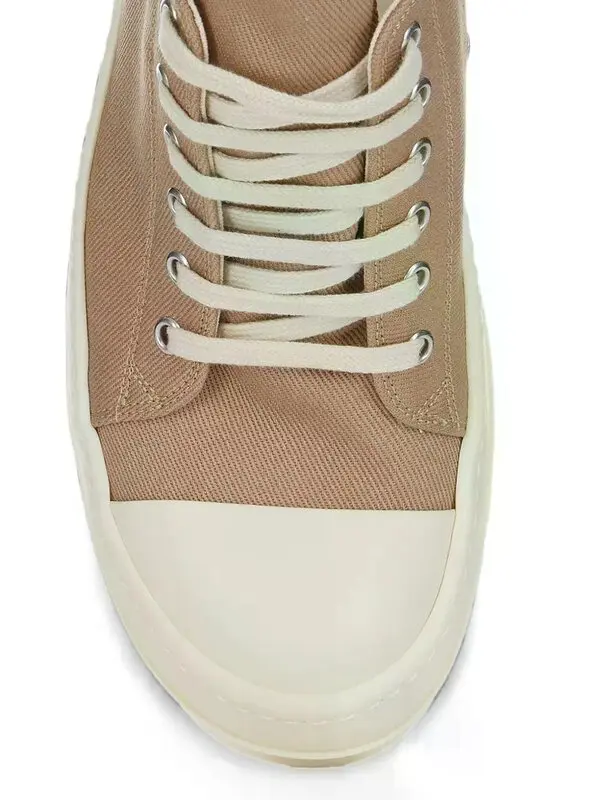 Rick Owens Lace-up Rubber-cap Sneakers