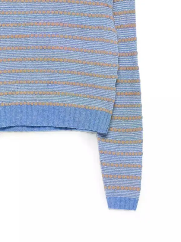 Guest In Residence Long-sleeve Striped Sweater - Blue