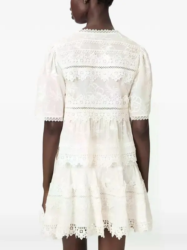 ALLSAINTS Lillith Embroidered Short-sleeve Top