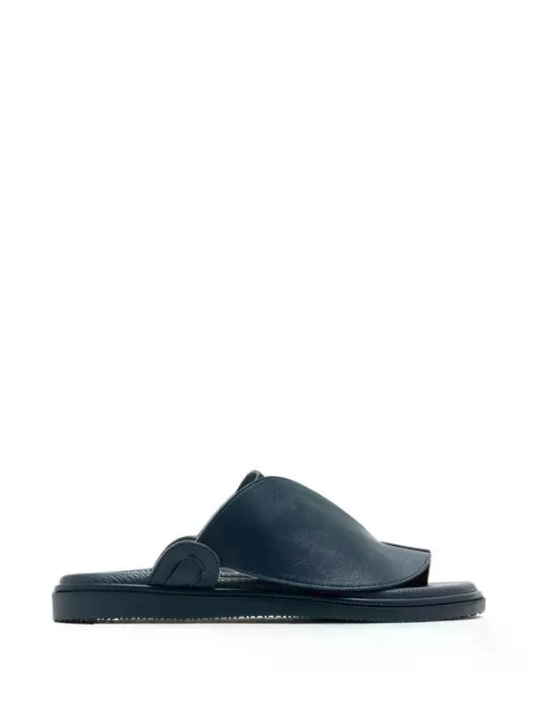 FORSA Intrecciato Suede-panel Sandals - Blue