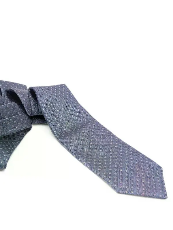 Brunello Cucinelli Silk Tie With Geometric Pattern