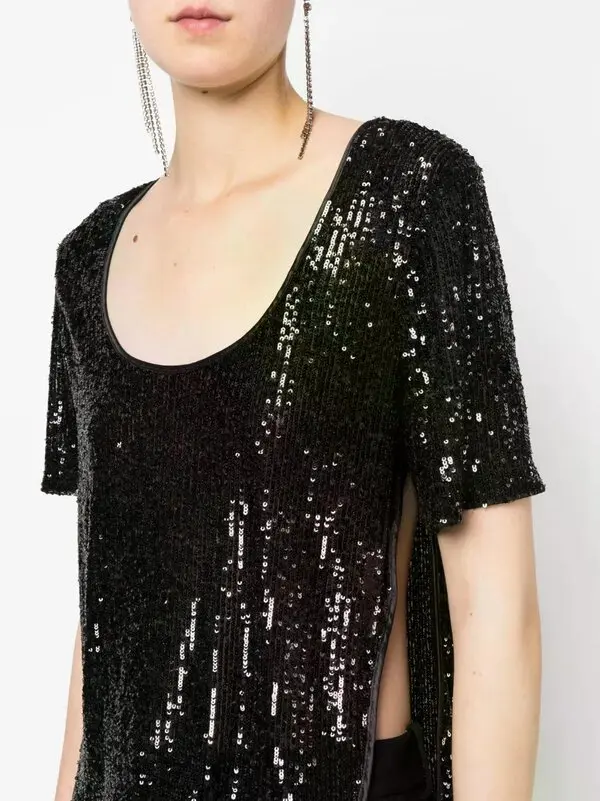 TOM FORD Sequin Short-sleeve Top